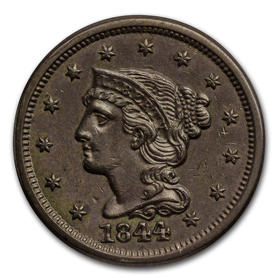 Buy 1844 Large Cent Unc Details | APMEX