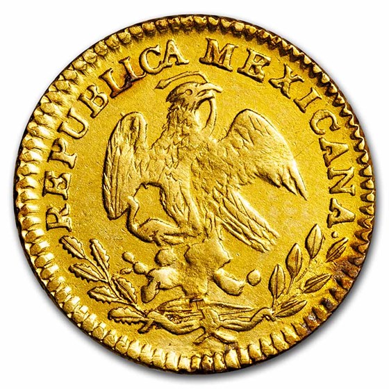 Buy 1845-1863-Go Mexico 1/2 Escudo Gold Coin AU | APMEX