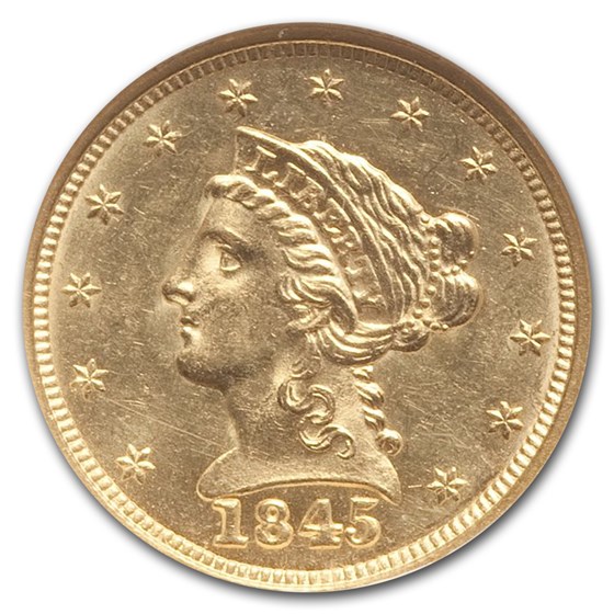 Buy 1845 $2.50 Liberty Gold Quarter Eagle MS-63 NGC | APMEX
