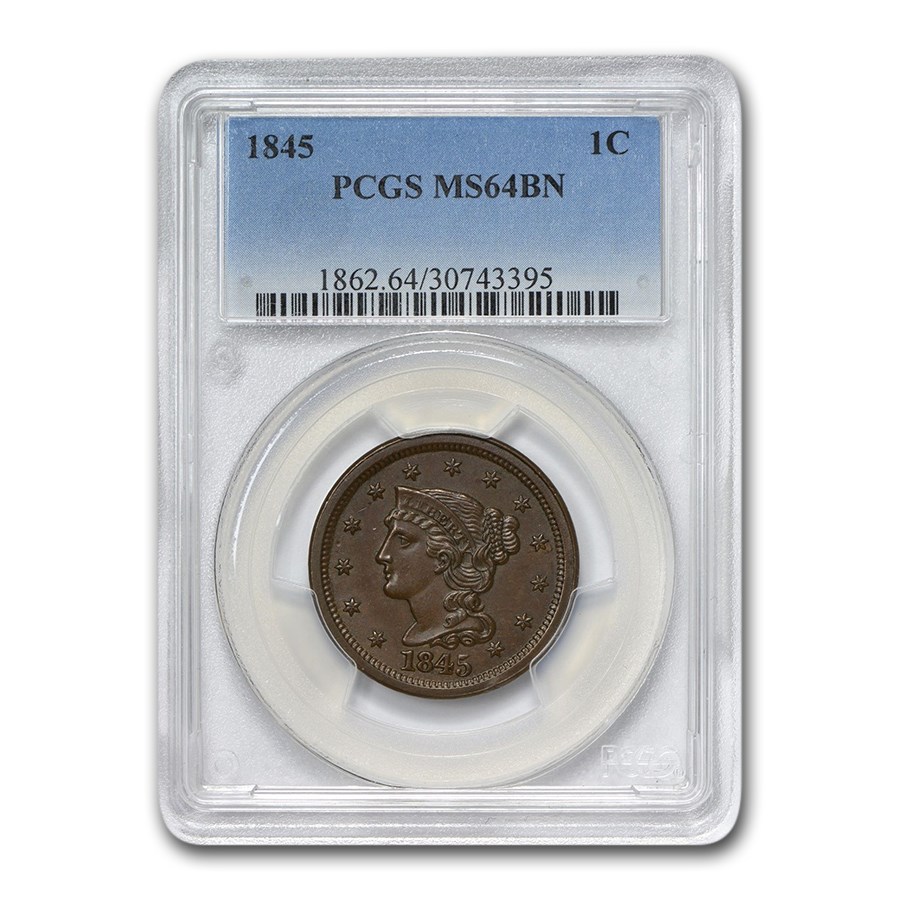 Buy 1845 Large Cent MS-64 PCGS (Brown) | APMEX