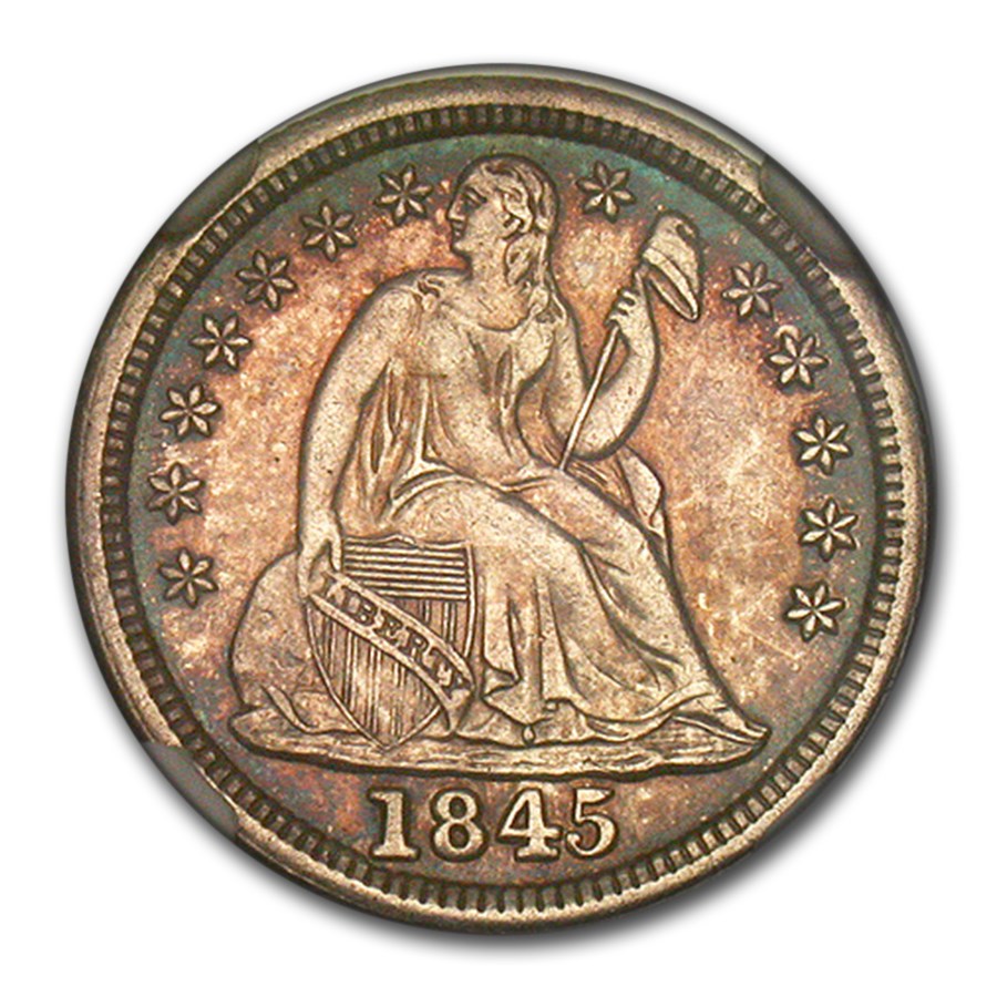 Buy 1845 Liberty Seated Dime MS-61 NGC | APMEX