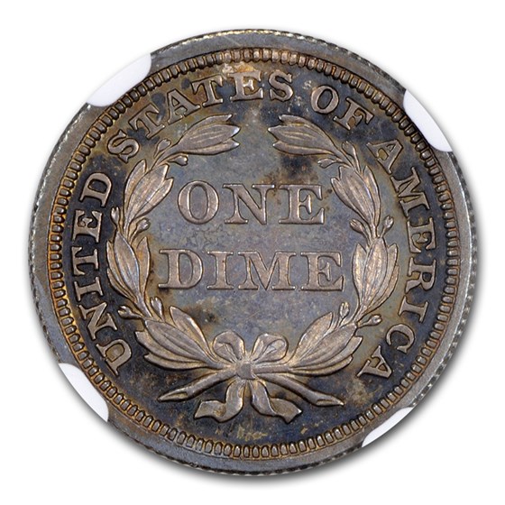 Buy 1845 Liberty Seated Dime PF-65 NGC | APMEX