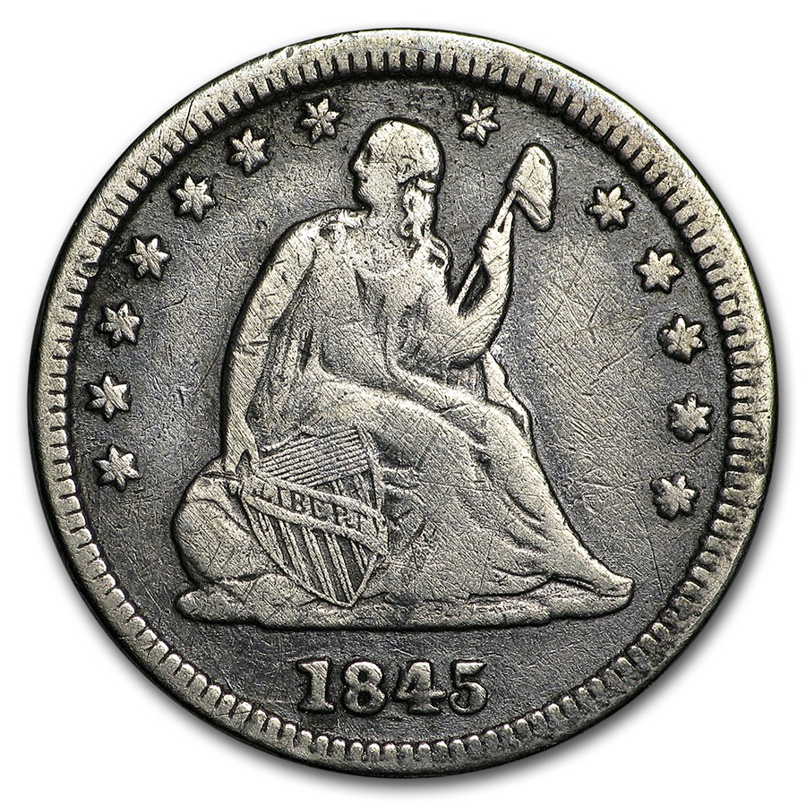 Buy 1845 Liberty Seated Quarter Fine | APMEX