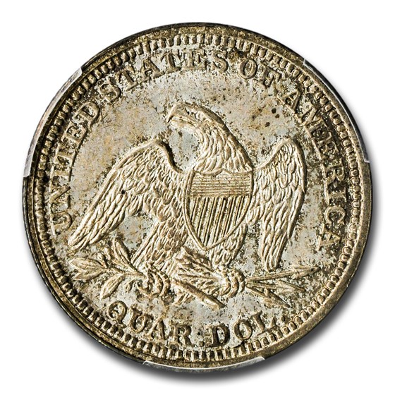 Buy 1845 Liberty Seated Quarter MS-64 PCGS | APMEX