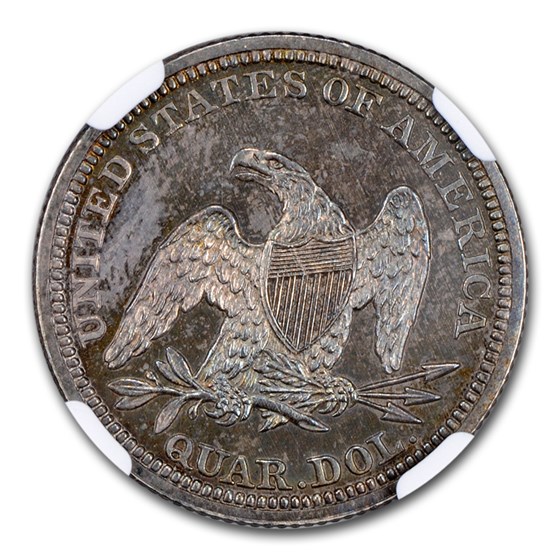 Buy 1845 Liberty Seated Quarter PF-65 NGC | APMEX