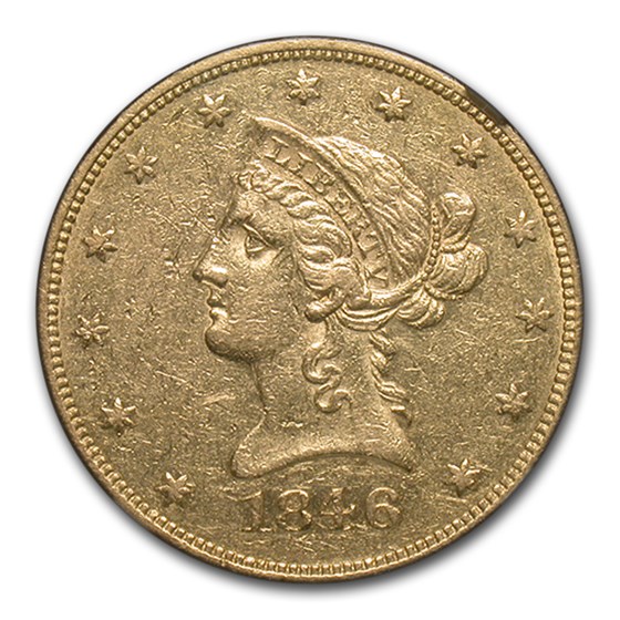 Buy 1846 $10 Liberty Gold Eagle AU-55 NGC | APMEX