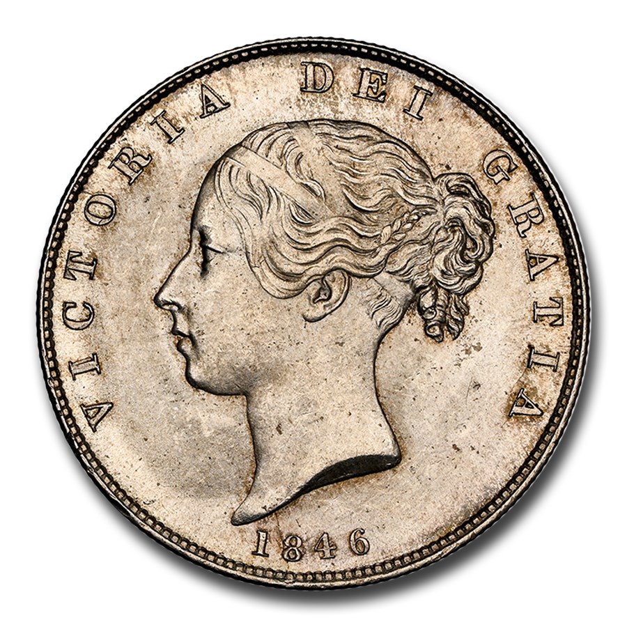 Buy 1846 Great Britain Silver Half Crown Victoria MS-64 NGC | APMEX