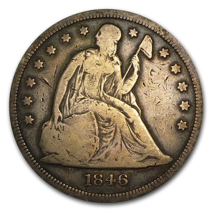 Buy 1846 Liberty Seated Dollar Fine | APMEX