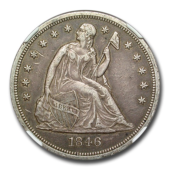 Buy 1846 Liberty Seated Dollar XF-45 NGC | APMEX