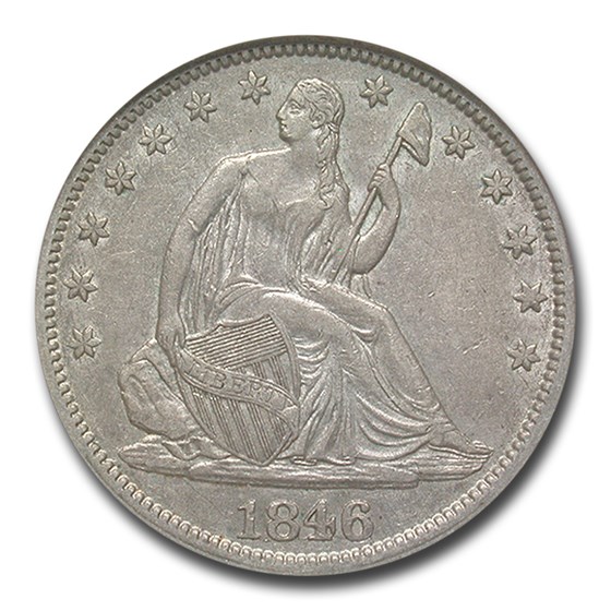 Buy 1846 Liberty Seated Half Dollar AU-55 NGC (Medium Date) | APMEX