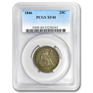 Buy 1846 Liberty Seated Quarter XF-40 PCGS | APMEX