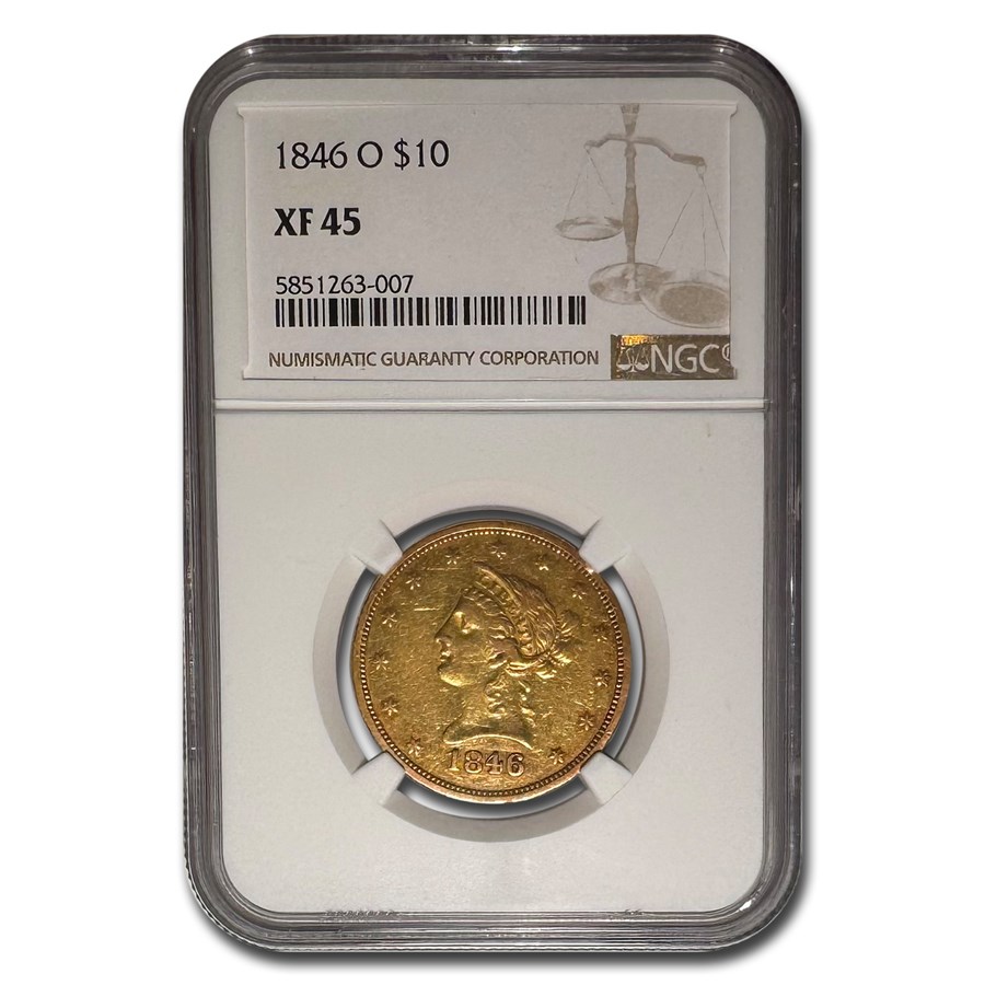 Buy 1846-O $10 Liberty Gold Eagle XF-45 NGC | APMEX