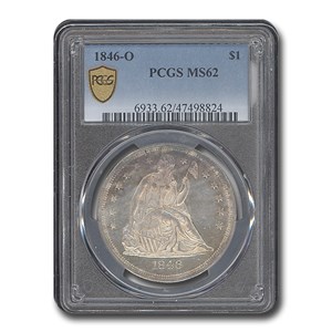 Buy 1846-O Liberty Seated Dollar MS-62 PCGS | APMEX