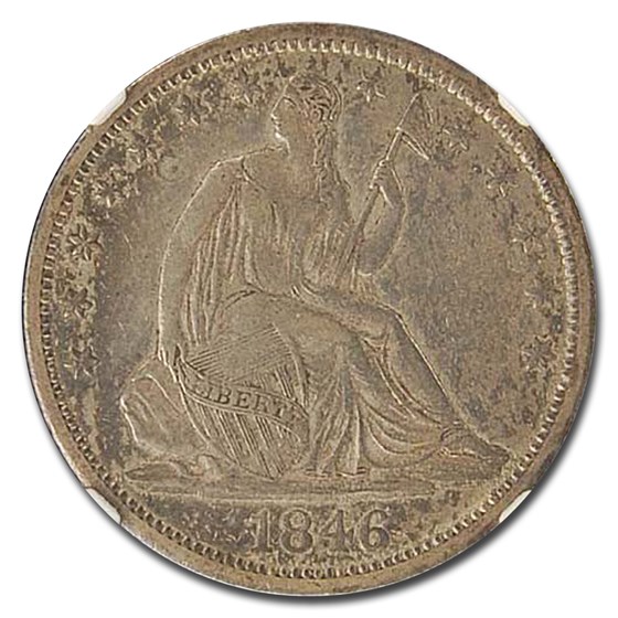 Buy 1846-O Liberty Seated Half Dollar AU-50 NGC (Tall Date) | APMEX