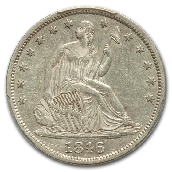 Buy 1846-O Liberty Seated Half Dollar AU-55 PCGS (Medium Date) | APMEX
