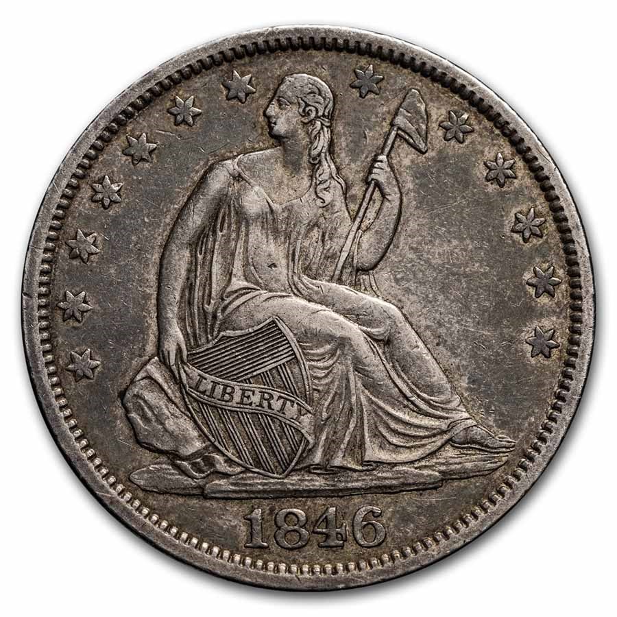 Buy 1846-O Liberty Seated Half Dollar Medium Date AU | APMEX