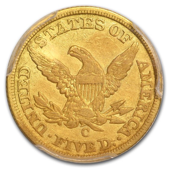 Buy 1847-C $5 Lib Gold SS Central America VF-30 PCGS (Ship of Gold) | APMEX