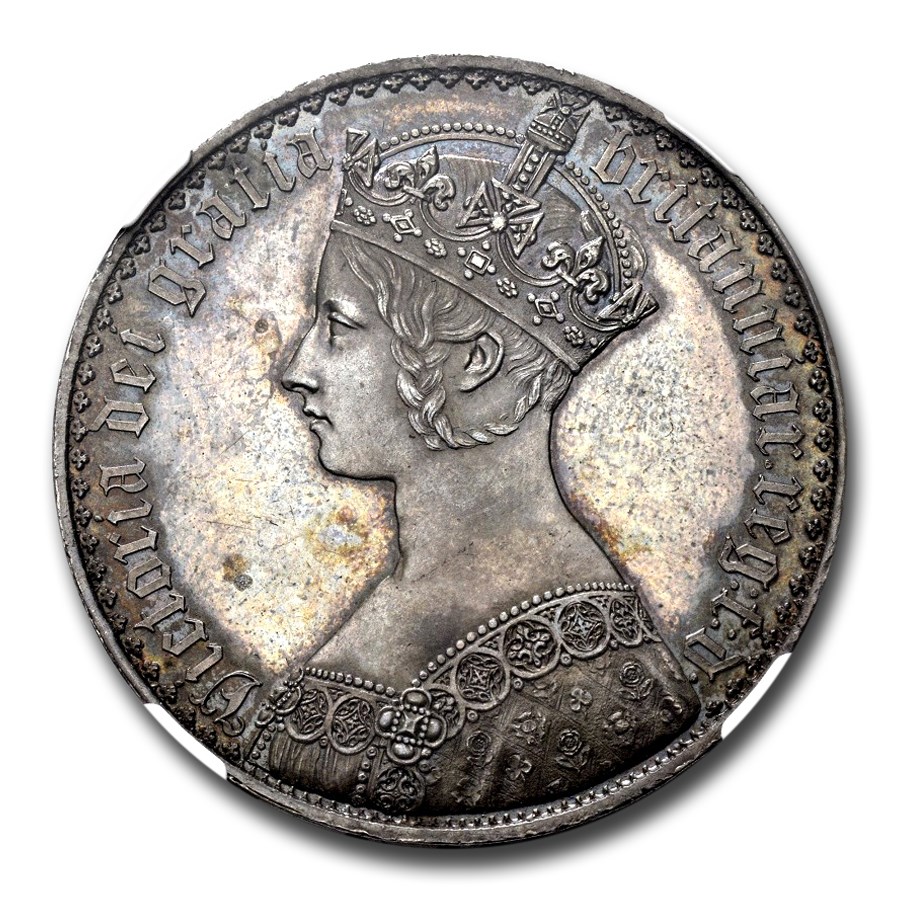 Buy 1847 Great Britain Silver Gothic Crown Victoria PF-63 NGC | APMEX
