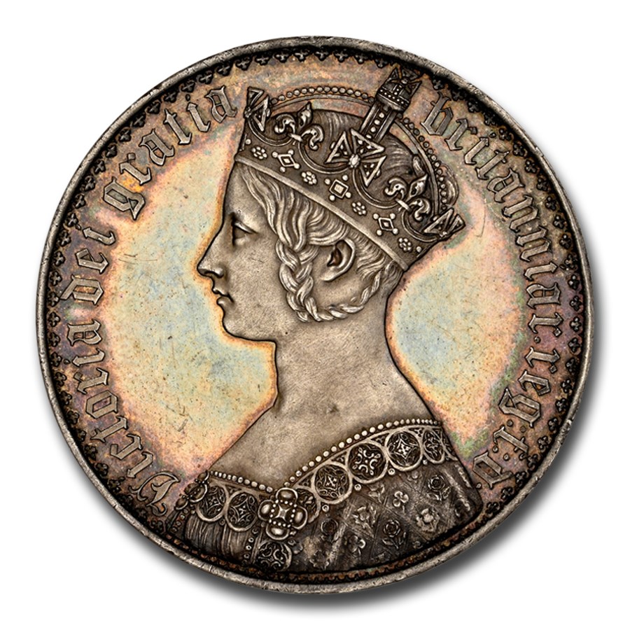 Buy 1847 Great Britain Silver Gothic Crown Victoria PF-64 Cameo NGC | APMEX