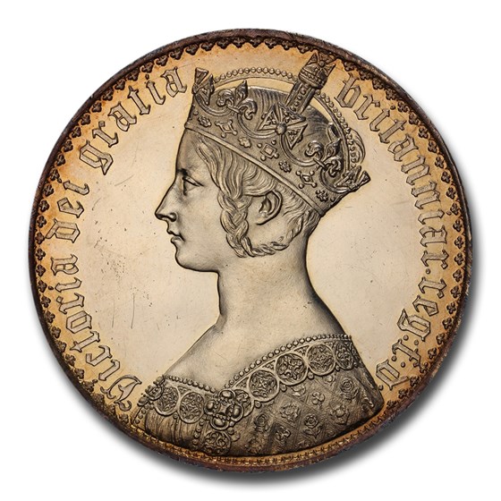 Buy 1847 Great Britain Silver Gothic Crown Victoria PR-60 PCGS | APMEX