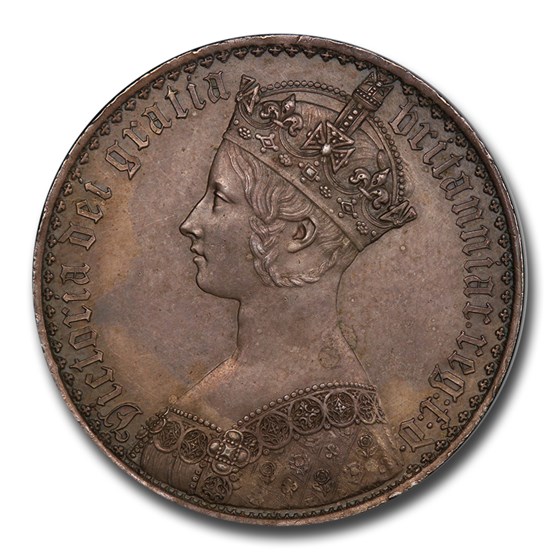 Buy 1847 Great Britain Silver Gothic Crown Victoria PR-62 PCGS | APMEX