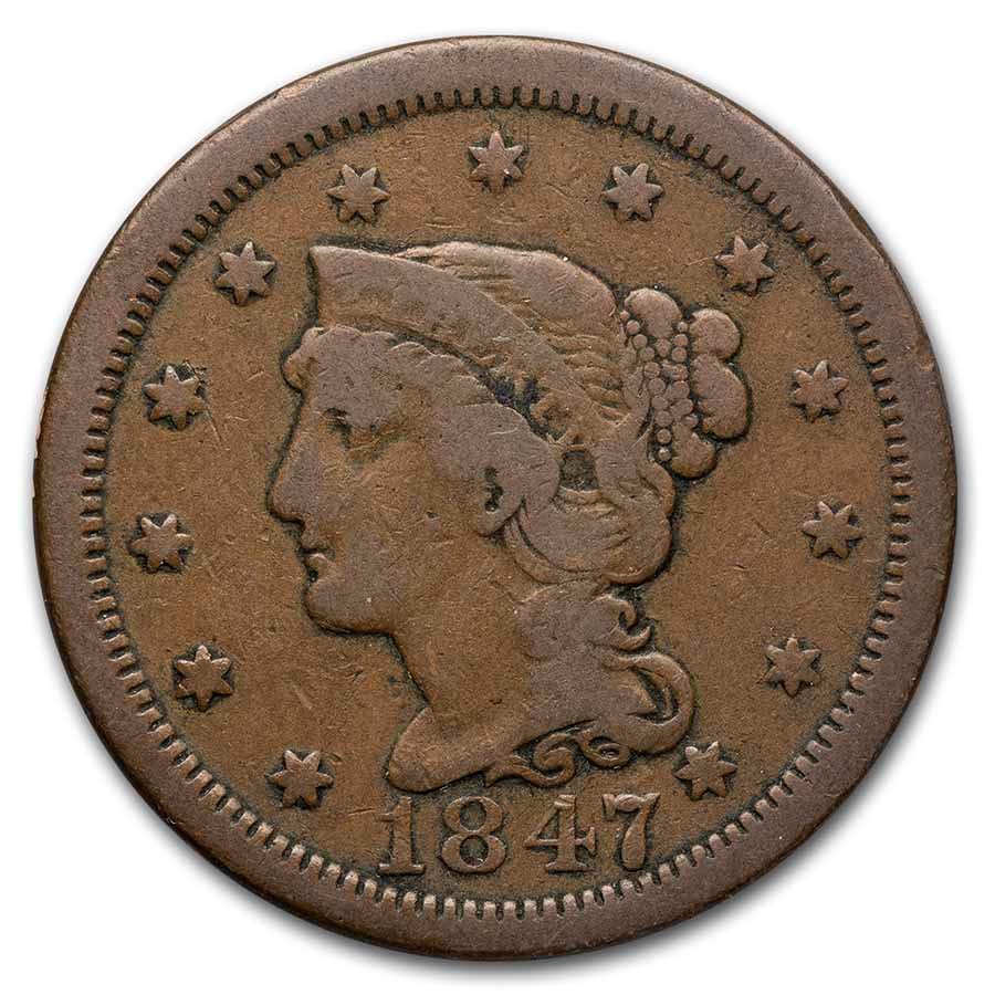 Buy 1847 Large Cent AU Details (Dark) | APMEX