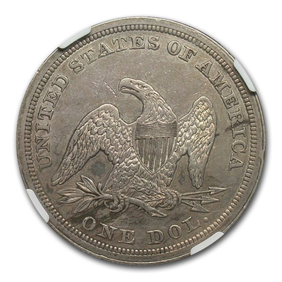 Buy 1847 Liberty Seated Dollar AU-50 NGC | APMEX