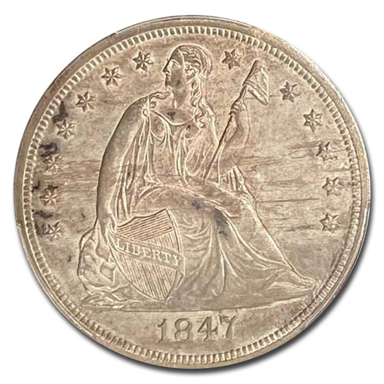 Buy 1847 Liberty Seated Dollar MS-61 PCGS | APMEX