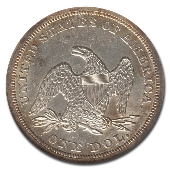 Buy 1847 Liberty Seated Dollar MS-63 NGC | APMEX