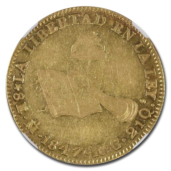 Buy 1847-Mo Mexico Gold 8 Escudos First Republic XF-45 NGC | APMEX