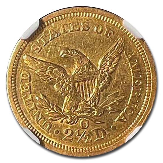 Buy 1847-O $2.50 Liberty Gold Quarter Eagle AU-55 NGC | APMEX
