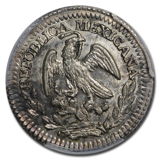 Buy 1847 Zs-OM Mexico Silver Real MS-63 PCGS | APMEX
