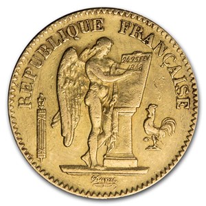 Buy 1848-49 France Gold 20 Francs Lucky Angel Avg Circ (Scruffy/DMG) | APMEX