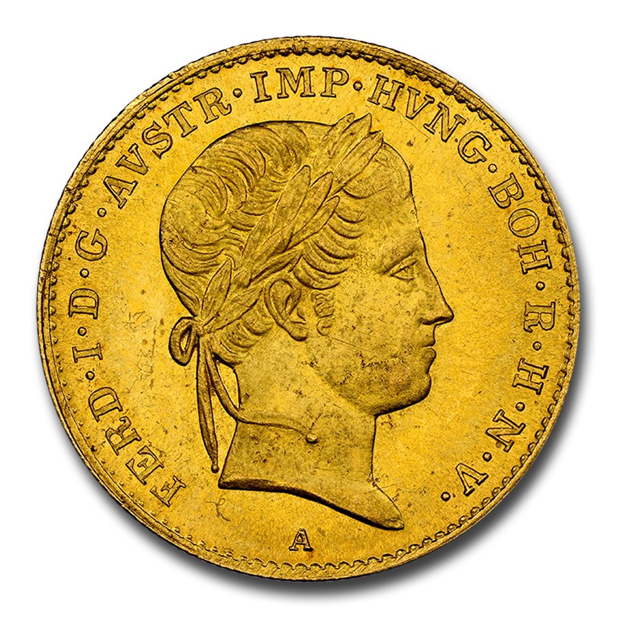 Buy 1848-A Austria Gold Ducat Ferdinand I MS-64 NGC | APMEX