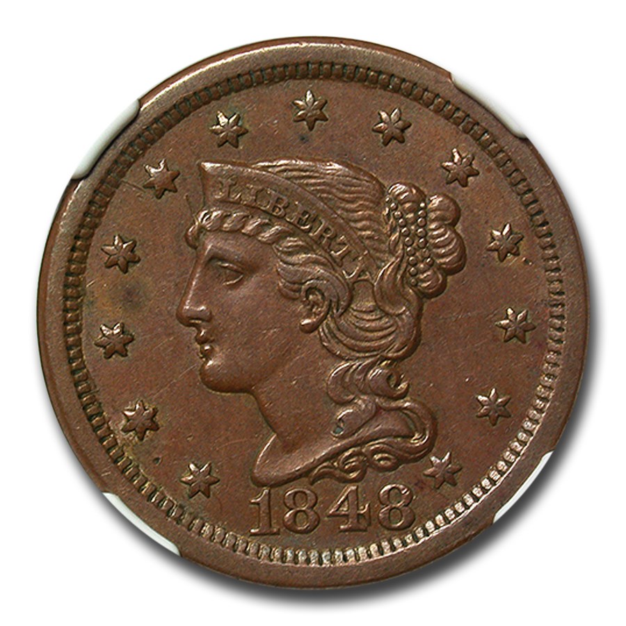 Buy 1848 Large Cent AU-58 NGC | APMEX
