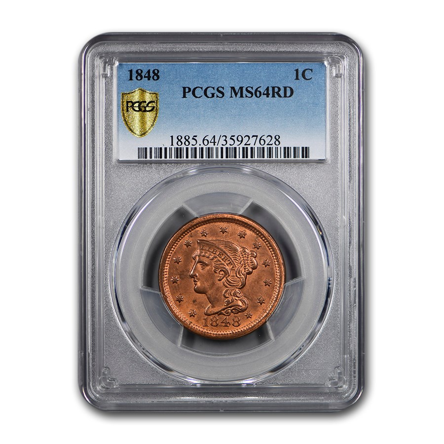 Buy 1848 Large Cent MS-64 PCGS (Red) | APMEX