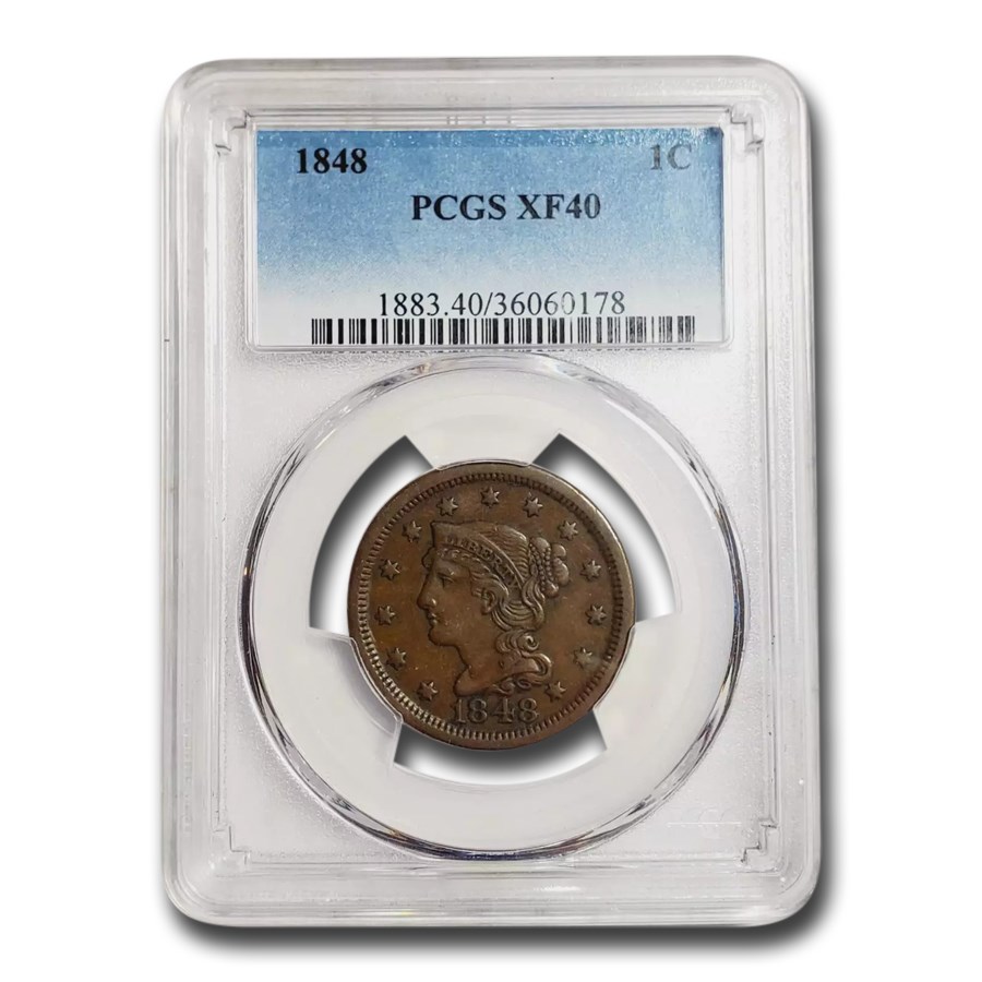 Buy 1848 Large Cent XF-40 PCGS (Brown) | APMEX