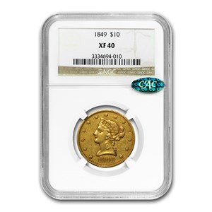 Buy 1849 $10 Liberty Gold Eagle XF-40 NGC (CAC) | APMEX
