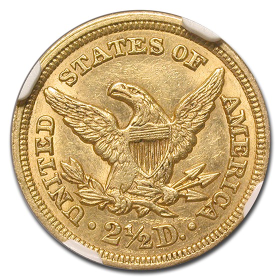 Buy 1849 $2.50 Liberty Gold Quarter Eagle MS-62 NGC | APMEX