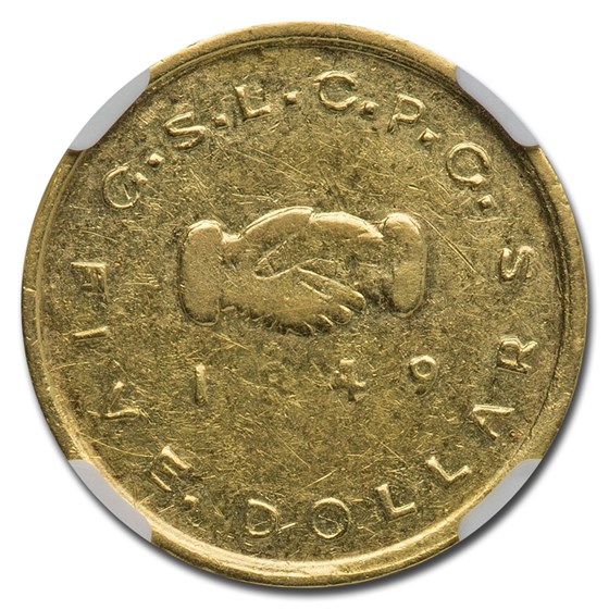 Buy 1849 $5 Mormon Gold XF-45 NGC | APMEX