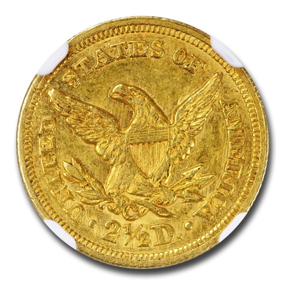 Buy 1849-C $2.50 Liberty Gold Quarter Eagle MS-61 NGC | APMEX