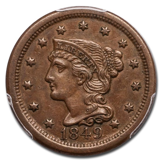 Buy 1849 Large Cent AU-55 PCGS | APMEX
