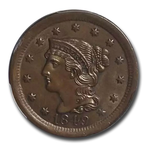 Buy 1849 Large Cent MS-62 PCGS (Brown) | APMEX