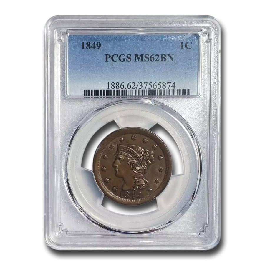 Buy 1849 Large Cent MS-62 PCGS (Brown) | APMEX