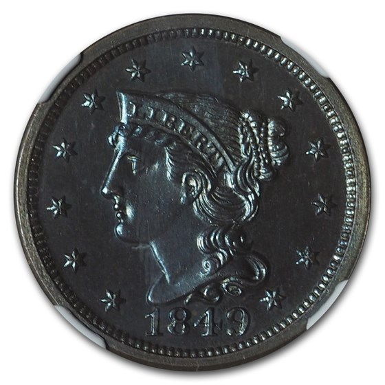 Buy 1849 Large Cent PF-66+ NGC (Brown) | APMEX
