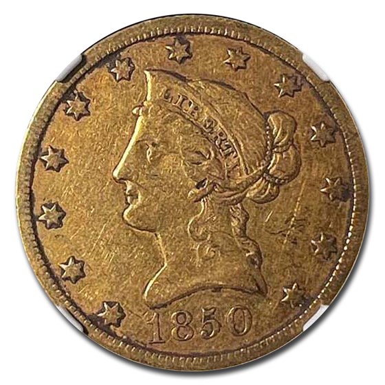 Buy 1850 Liberty Gold Eagle XF-40 Small Date | APMEX