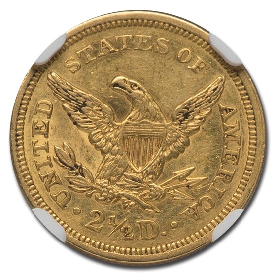 Buy 1850 $2.50 Liberty Gold Quarter Eagle MS-61 NGC | APMEX