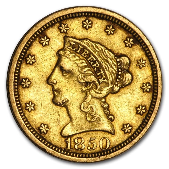 Buy 1850 $2.50 Liberty Gold Quarter Eagle XF | APMEX