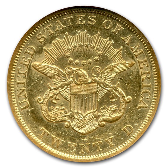 Buy 1850 $20 Liberty Gold Double Eagle AU-55 NGC (S.S. Republic) | APMEX