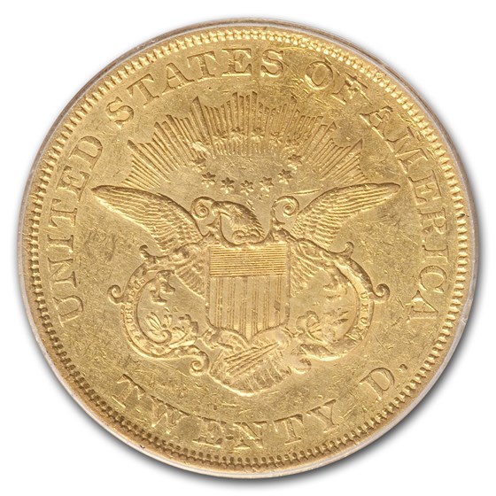 Buy 1850 $20 Liberty Gold Double Eagle AU-58 PCGS | APMEX